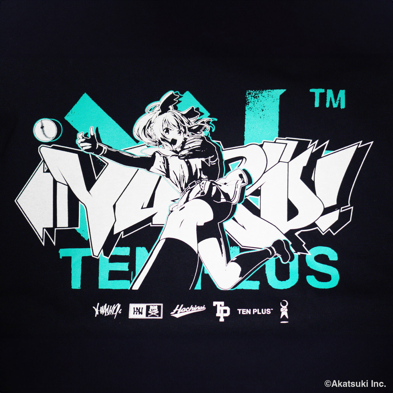 ハチナイ×X十【小鳥遊柚】 LS TEE NAVY [ 7.4oz ヘビーウェイト] – TENPLUS