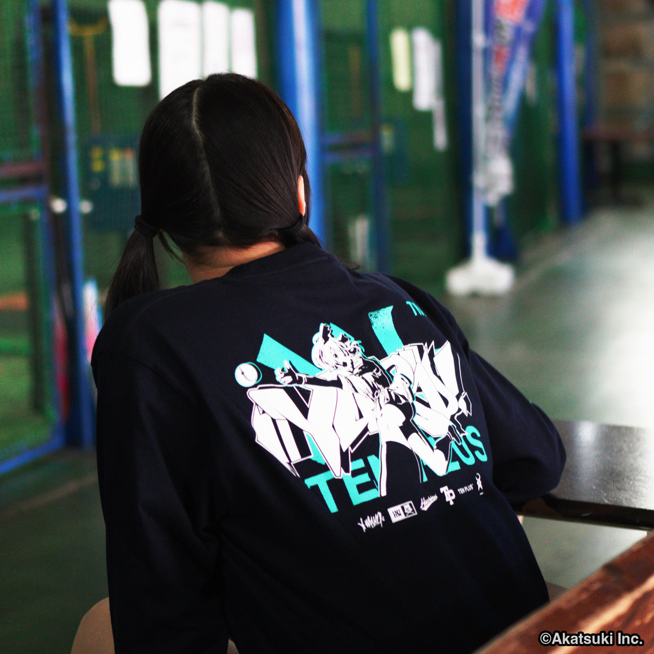 ハチナイ×X十【小鳥遊柚】 LS TEE NAVY [ 7.4oz ヘビーウェイト] – TENPLUS